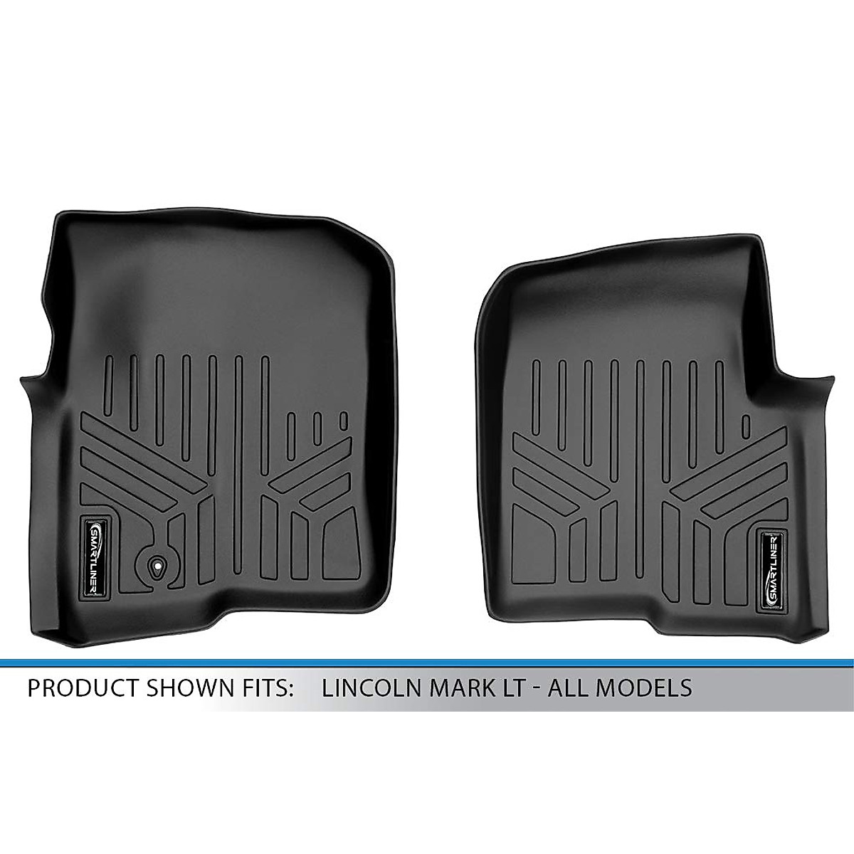 MAXLINER Custom Fit Floor Mats 1st Row Liner Set Black Compatible with 2004-2008 Ford F-150/2006-2008 Lincoln Mark LT - All Models
