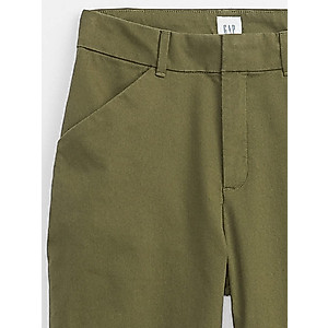 GAP Womens Slim Fit Ankle Khakis, Black 19, 12 US