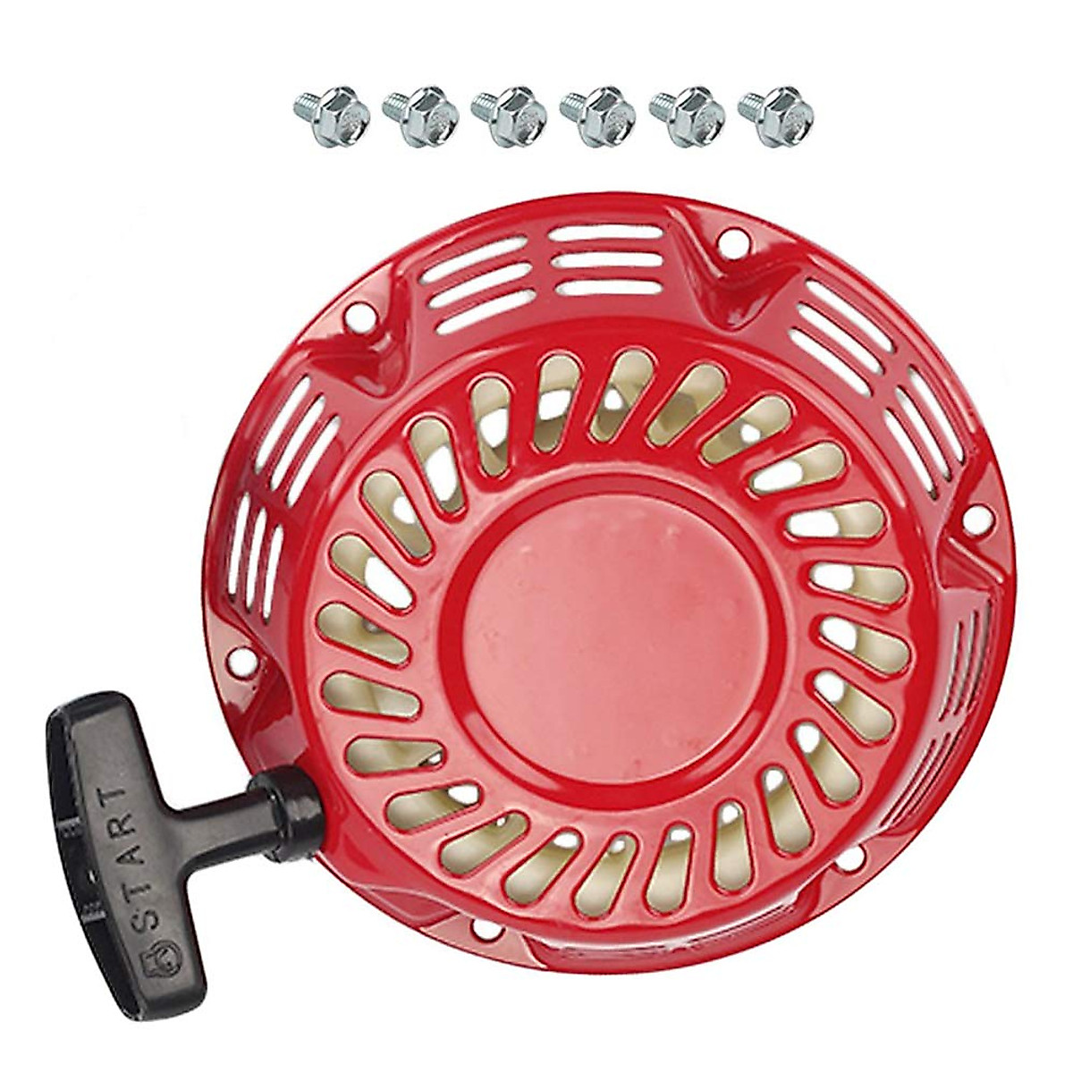 HIFROM Recoil Pull Starter Rewind Start with Bolts replacement for Champion Power Equipment 3000 3500 4000 Watts Gas Generator 46558 46561 46596 46533 46534 46535 46539 46540 46551 46553 46554 & 46555