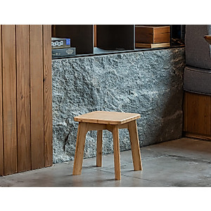 PELYN Bamboo Wooden Mini Step Stool for Kids with Non-Slip Rubber Feet, Small Step Foot Stools for Bedroom Kitchen Bathroom, Holds up to 300lbs, Sturdy and Easy Assembly