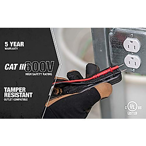 Southwire 40141S Voltage Tester, Black/Brown