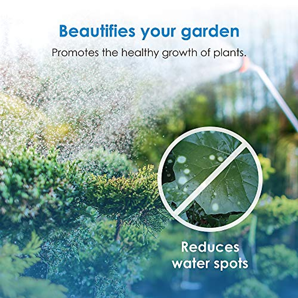 Waterdrop Hose Water Filter with Hose Protector, Reduces Chlorine, Odor, Calcium, Improve Plants Health. Ideal for Gardening, Farming and Pets