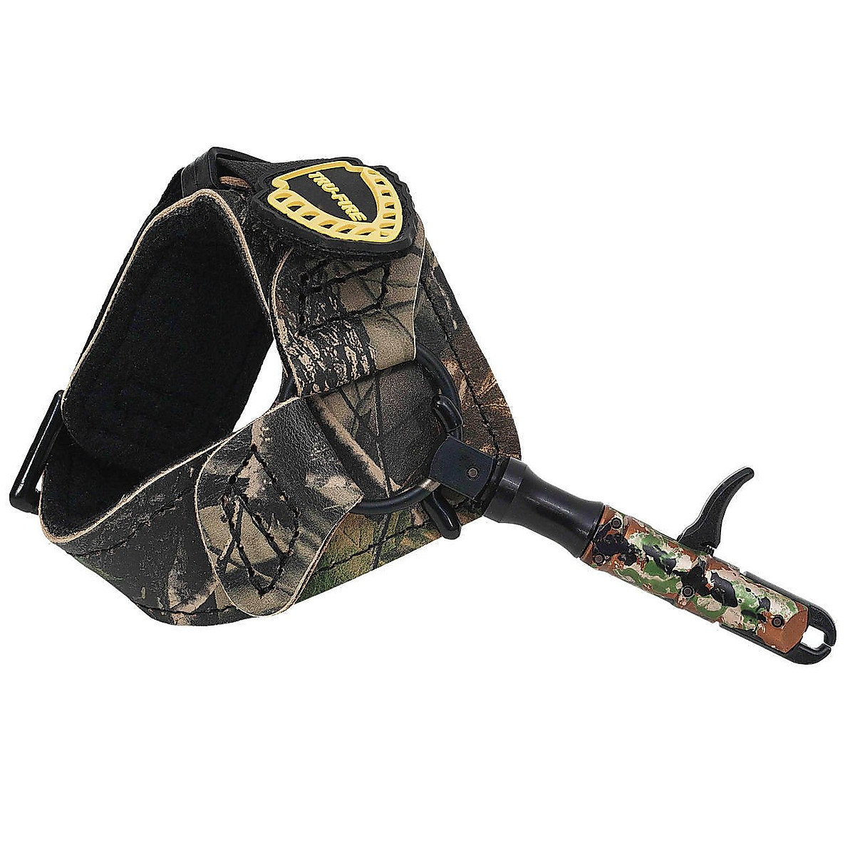 Tru-Fire Edge Buckle Foldback Adjustable Archery Compound Bow Release - Camo Wrist Strap with Foldback Design