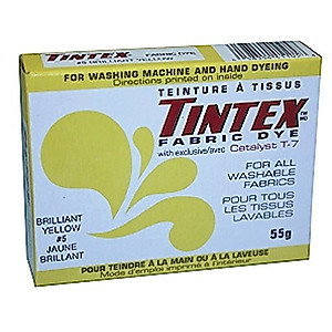 Tintex Brand Brilliant Yellow Fabric Dye 5