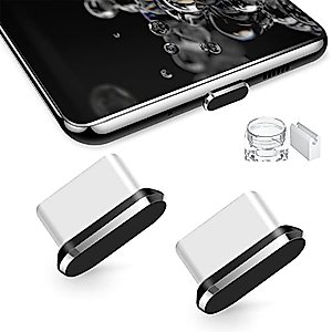 TITACUTE USB Type C Anti Dust Plug 2 Pack, USB C Port Plug Dust Cover with Mini Carrying Box Dust Cap Plugs USB C Port Caps Protectors for Samsung S20 FE S21 S22 A53 Galaxy Z Flip 4 OnePlus 9 Pixel 6