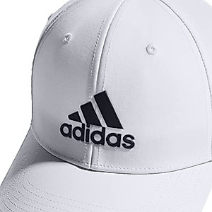 adidas Golf A-Stretch Heather Tour Hat, White, One Size