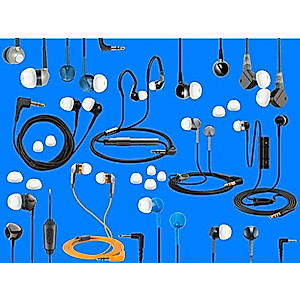 12pcs (TRS-W) 4S / 4M / 4L Replacement Adapters Earbuds Ear Tips Set Compatible with LG HBS-700 Tone, HBS-730 Tone +, HBS-750 Tone Pro, HBS-760 HBS-800 Tone Ultra, HBS-900 Tone Infinim Headsets