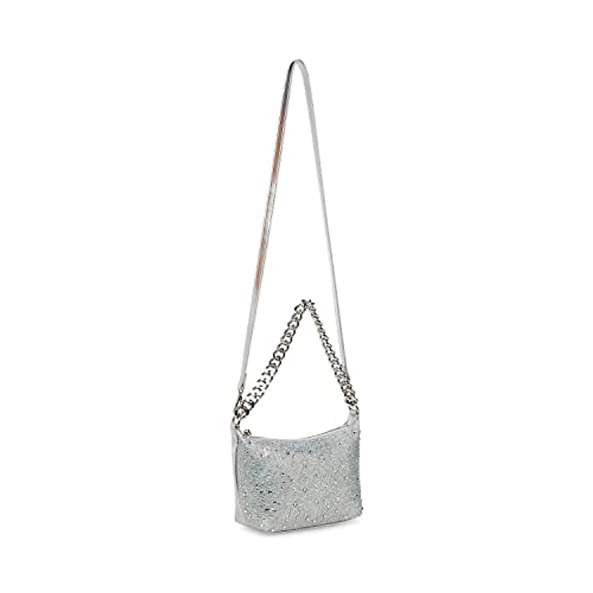 Betsey Johnson Chain Gang Hobo Shoulder Bag, Silver