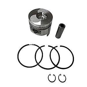 ENGINERUN 86MM Piston & Piston Ring Kit Compatible with Yanmar L100 STD Diesel 186F 186FA Tractor Engine 10HP Generator Parts ref OEM 714970-22500 714980-22720