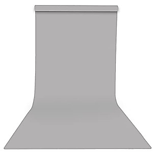 Yizhily Seamless Photogrphy Background Paper, Paper Backdrop Roll for Photoshoot, 53" x16', Pursuit Grey