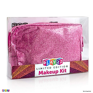 Kids Makeup Kit For Girl - 13 Piece Washable Kids Makeup Set – My First Princess Make Up Kit Includes Blush, Lip Gloss, Eyeshadows, Lipsticks, Brushes, Mirror Cosmetic Bag Best Gift For Girls Original
