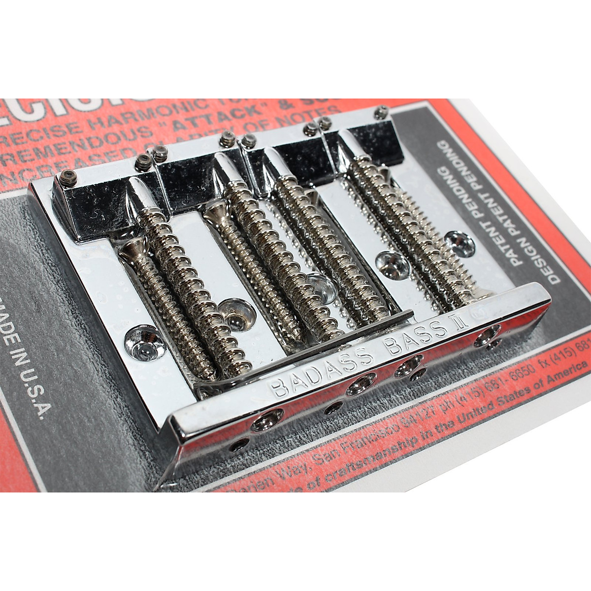 Allparts Leo Quan Bass II Bridge - Chrome