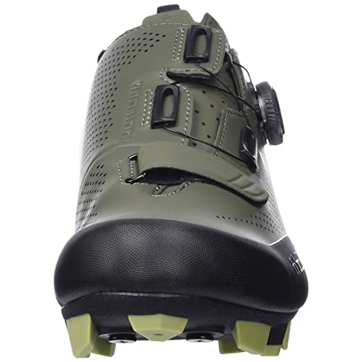 Fizik mens Platform Cycling Shoe, Military Green/Tangy Green, 9 US