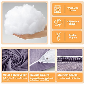 Chilling Home Pregnancy Pillows, U Shaped Full Body Pillow for Pregnancy 55 Inch Maternity Pillow for Pregnant Women, Pregnancy Must Haves Pregnancy Pillows for Sleeping with Removable Cover