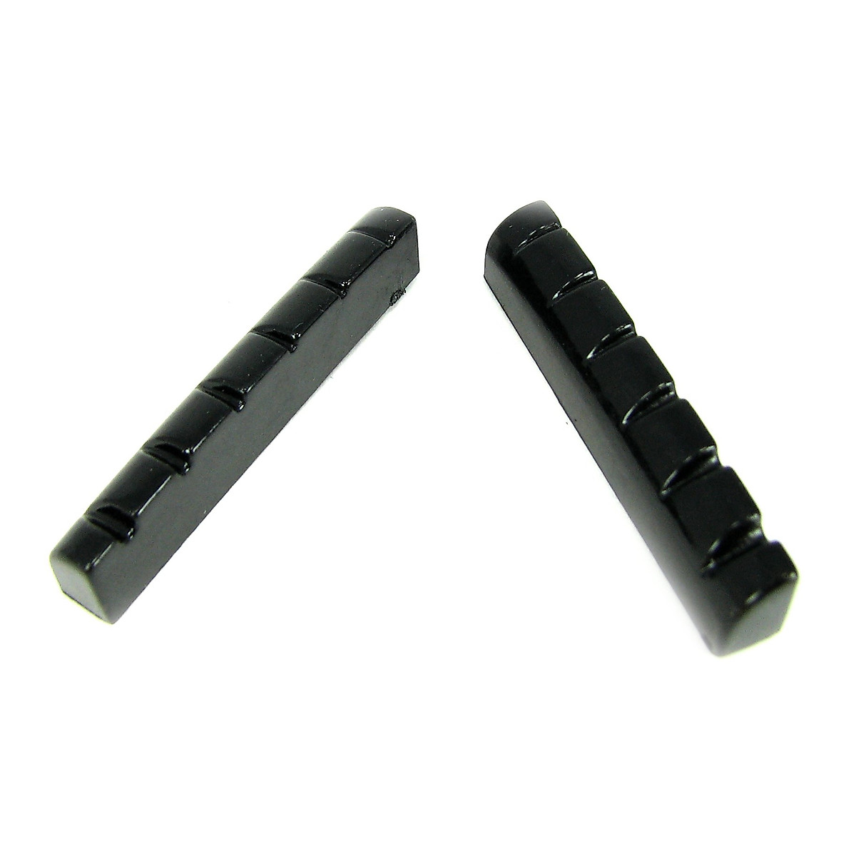 2pc. Electric & Acoustic Guitar Nuts (6 string) - Black Plastic