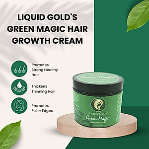 Green Magic Hair Growth Cream (Helps with Hair Loss, Balding, Bald Spots, Hair Thinning, Hair Fall. Thickens Hair.)