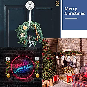 Yuroochii 20 Pack Suction Cup Hooks,2-1/2 Inches Clear PVC Suction Cups with Metal Hooks Removable Waterproof Strong Powerful Suction Cups for Kitchen Bathroom Shower Wall Window Glass Door