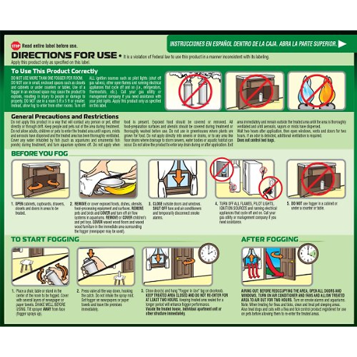 Hot Shot Pest Control Fogger, Kills Roaches, Ants, Spiders & Other Insects On Contact, Controls Heavy Infestations Indoorsy, 6-pack - 18-count