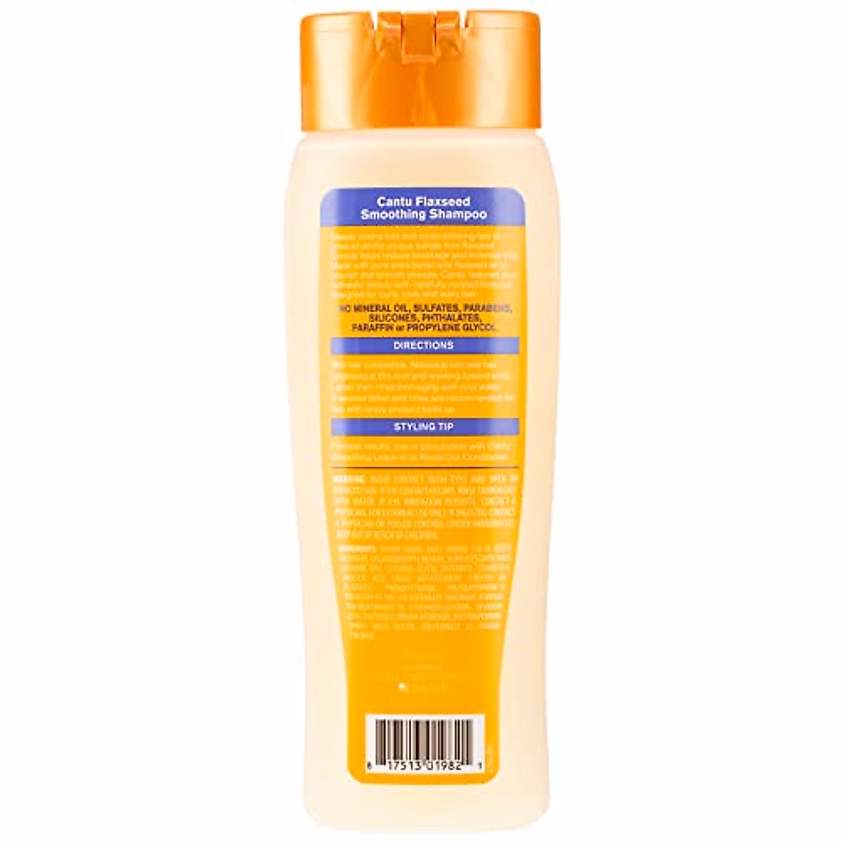 Cantu Flaxseed Sulfate-Free Exfoloating Shampoo with Flaxseed Oil & Shea Butter, 13.5 fl oz