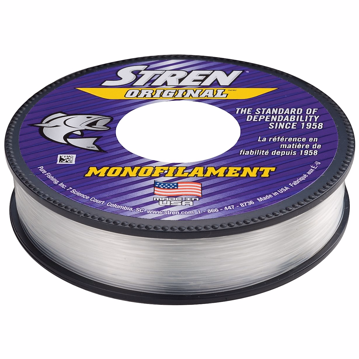 Stren Original Monofilament Fishing Line, Clear/Blue Fluorescent, 4lb | 1.8kg, Suitable for Freshwater Environments