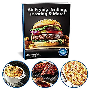 PowerXL Air Fryer Grill 8 in 1 Roast, Bake, Rotisserie, Electric Indoor Grill (Black Deluxe)