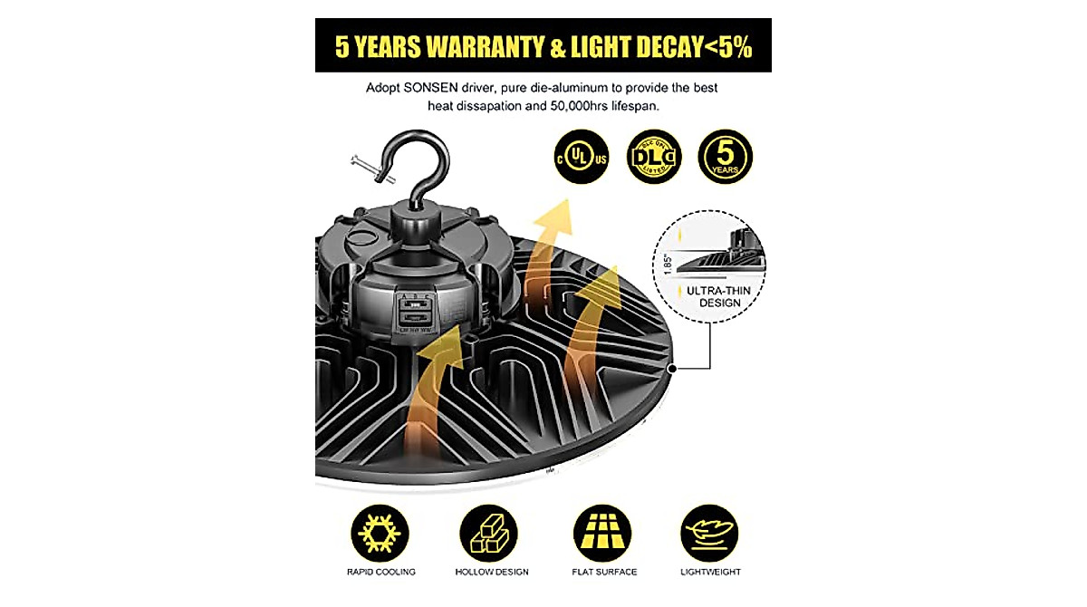 ADUB LED UFO High Bay Light - Dimmable & Bright