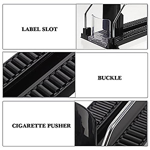 Vending Machine Pusher Glide Soda Can Dispenser for Refrigerator, Automatic Drink Dispenser Self-Pushing Fridge Drink Organizer Holds up to 5 Cans, 14 Inch Length Drink Pusher Tray