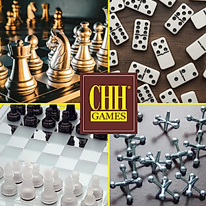 Avant-Garde Black Frosted Glass Chess Set with Mirror Board