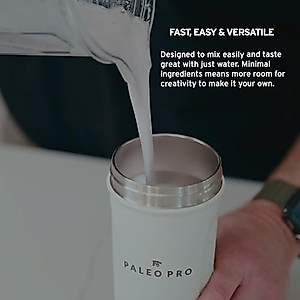 PaleoPro Protein Powder Grass-Fed, Pastured, Cage-Free Protein | Gluten Free, Dairy Free. No Sugar, Soy, Grains or Net Carbs | Paleo & Keto Friendly - 15 Servings (16 oz, Ancient Cacao)