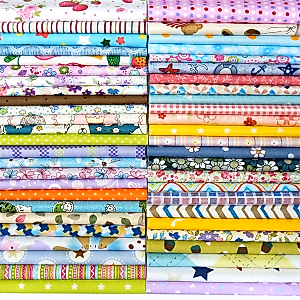 Quilting Fabric, Misscrafts 200pcs 6" x 6" (15x15cm) Cotton Craft Fabric Bundle Squares Patchwork Pre-Cut Quilt Squares for DIY Sewing Scrapbooking Quilting Dot Pattern