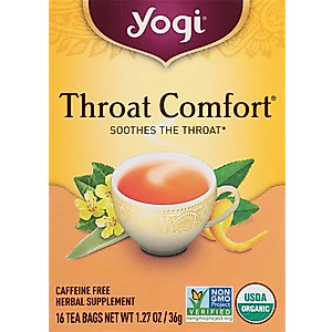 Yogi Tea Organic Throat Comfort Tea, 16 ct