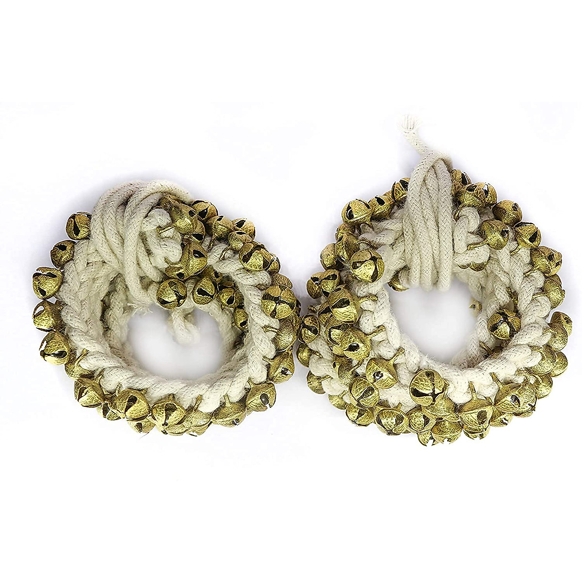 Sellinghub21 Ghungroo 25-25 Bells Pair, Ghungru 2 cm 14 No. Big Bells (Total 50 Bells) Dancing Bells ghungroo kathak 50 bells (25)