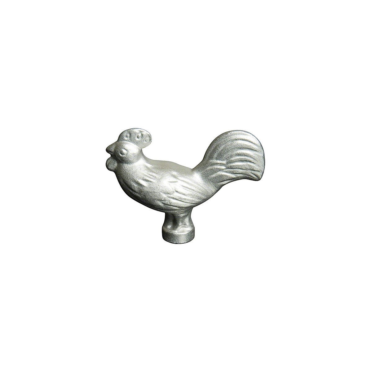 STAUB 40509-346-0 Rooster Lid Knob, Cast Iron, Silver