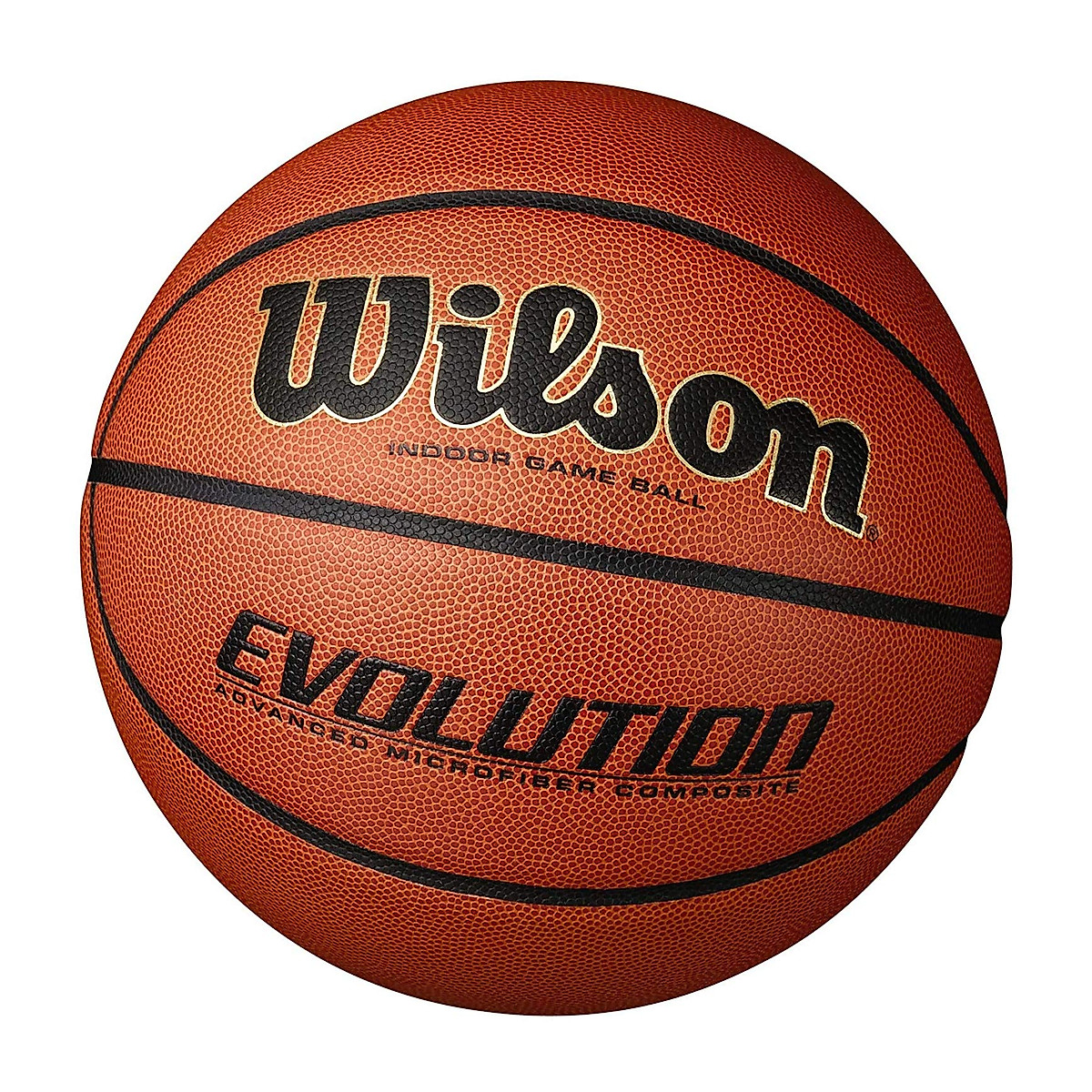 Wilson Evolution Game Basketball, Black, Official Size - 29.5" - 5 Pack