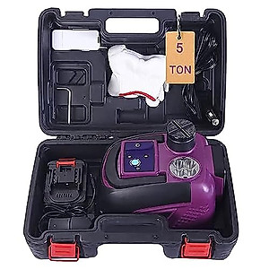 Mautyke Car Jack Hydraulic Kit Rechargeable Electric Floor Jack 5 Ton with Cordless Remote Control & Automotive SUV Trailer Truck Lift Jack Stand for Emergency Tire Changing Gato Hidraulico Para Carro