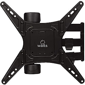 SAMSUNG QN32Q60AA 32" QLED Q60 Series 4K Smart TV Titan Gray with a Walts TV Medium Full Motion Mount for 32"-65" Compatible TV's and Walts HDTV Screen Cleaner Kit (2021)