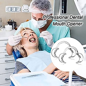 30-Pack Dental Cheek Retractor, Professional Autoclavable Mouth Opener Retractors, 100% BPA-Free, for Dentist, Teeth Whitening, Party, Mouthguard Challenge Game - Size M, Clear