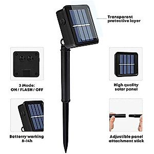 ZSMPY Fairy Lights Solar Lights Outdoor, 50/100/200 Lights,5m/10m/20m Fairy Lights Solar Christmas Lights for Patio, Garden, Home, Wedding, Pathway, Party (Warm White) (Size : 20m 200 Lights)