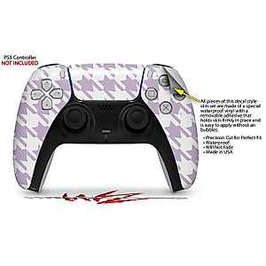 WraptorSkinz Skin Wrap compatible with Sony PS5 DualSense Controller Houndstooth Lavender (CONTROLLER NOT INCLUDED)