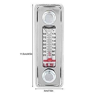 Deosdum Oil Liquid Level Gauge Meter Transparent Intuitive Display Good Sealing Accurate Measurement (LS-3)