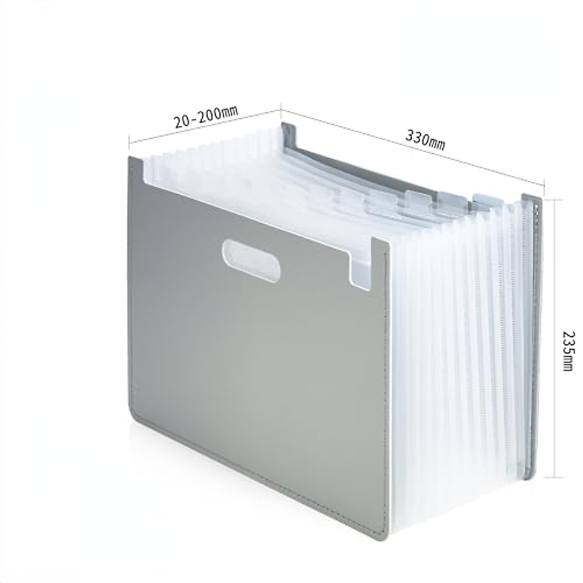 ZQS Magazine File Holder, Desk Organizer File Folder for Office Organization and Storage, Sturdy Plastic Binder Organizer, 13 Vertical Compartmente，Desktop Accessories for Home and Office Storage