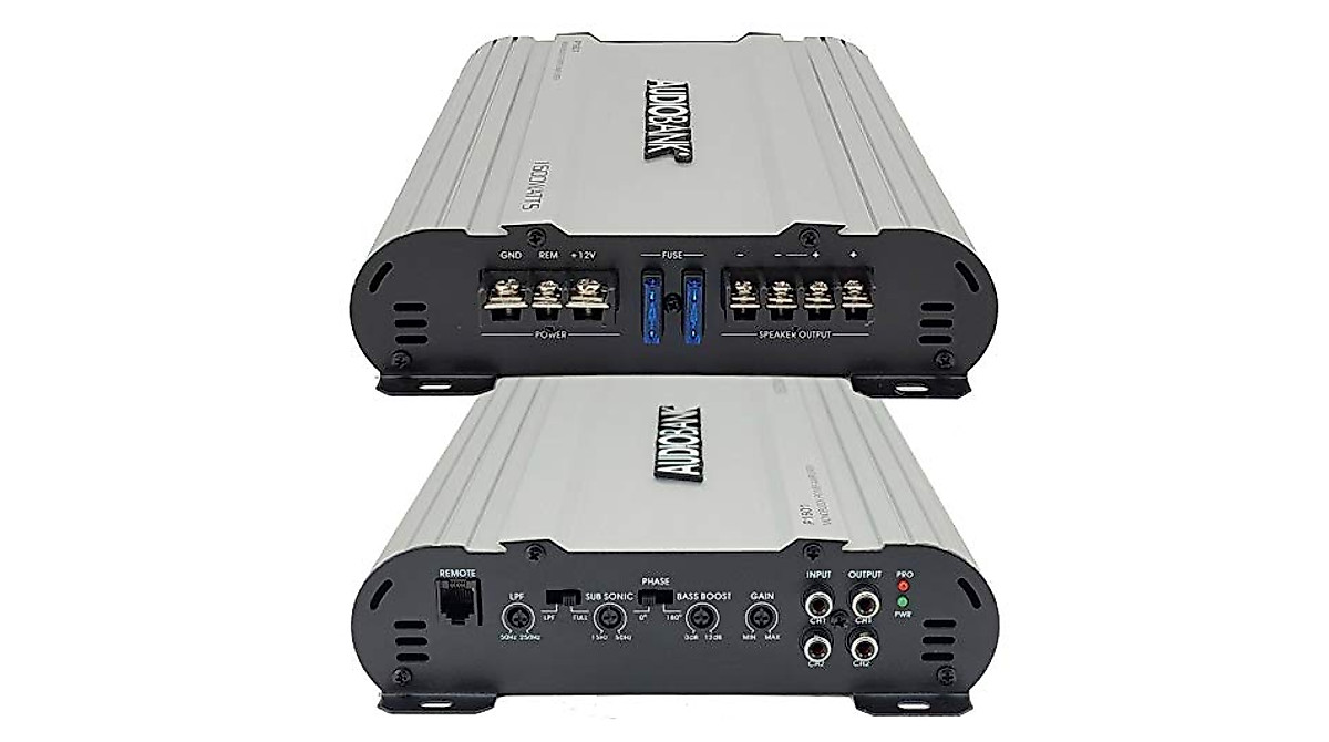 Powerful Audiobank 1600W Monoblock Car Amplifier - Clear Sound