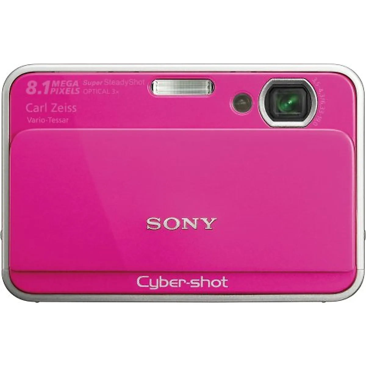 Sony Cybershot DSC-T2 8MP Digital Camera with 3x Optical Zoom (Pink)