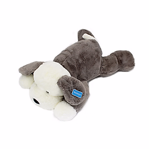 Vintoys Dog Hugging Pillow Big Soft Plush Puppy Stuffed Animal for Kids and Adults Gray 26"