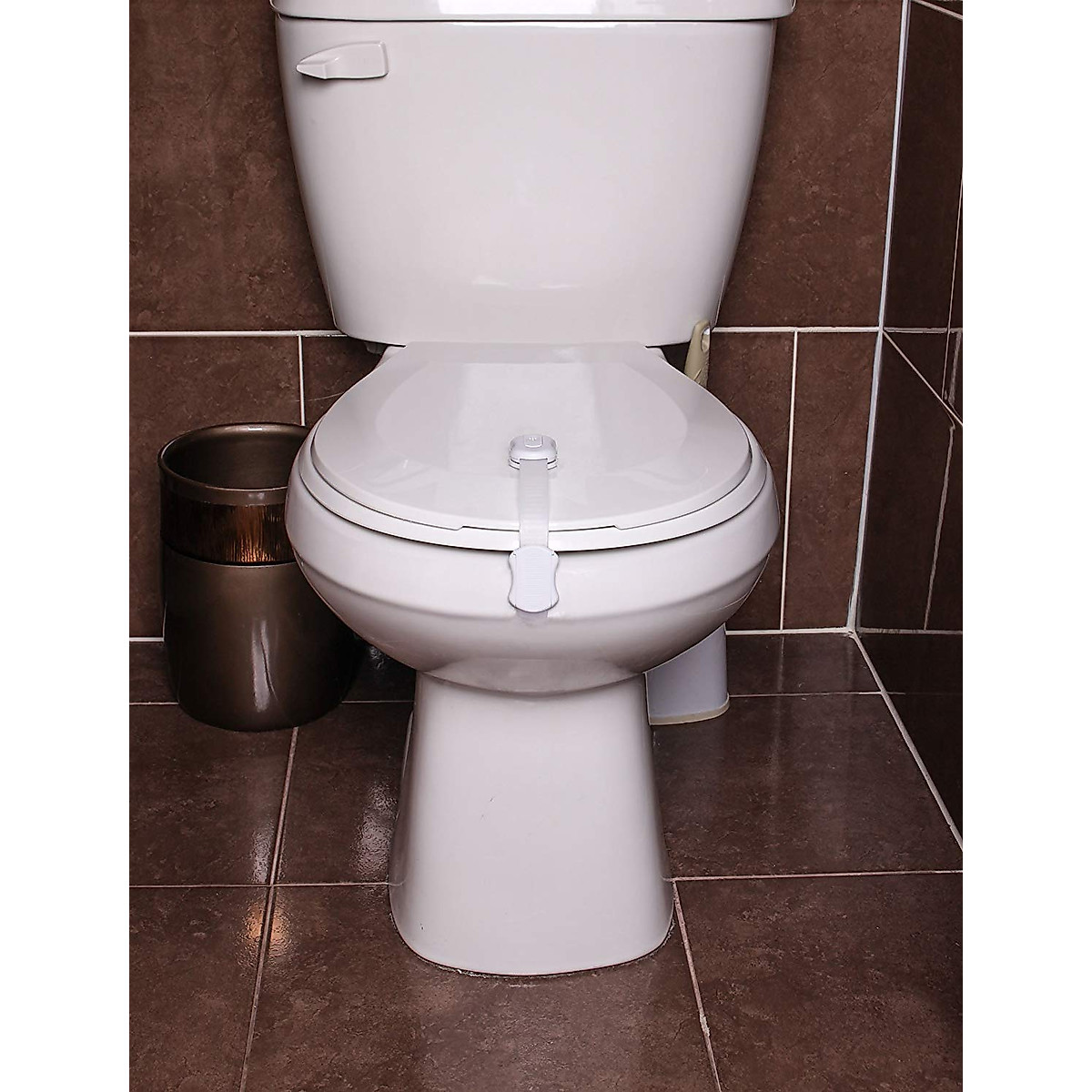 Baby Ziz Adjustable Strap Child Safety Refrigerator Lock, Cabinet Locks | 6 Pack with 2 EXTRA 3M Adhesive | White