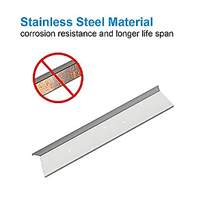 Stainless Steel Flavorizer Bars for Weber Spirit 300 Gas Grills 7636 (5-Pack/Dimensions: 15 1/4" x 2 3/5", 16 Ga.)