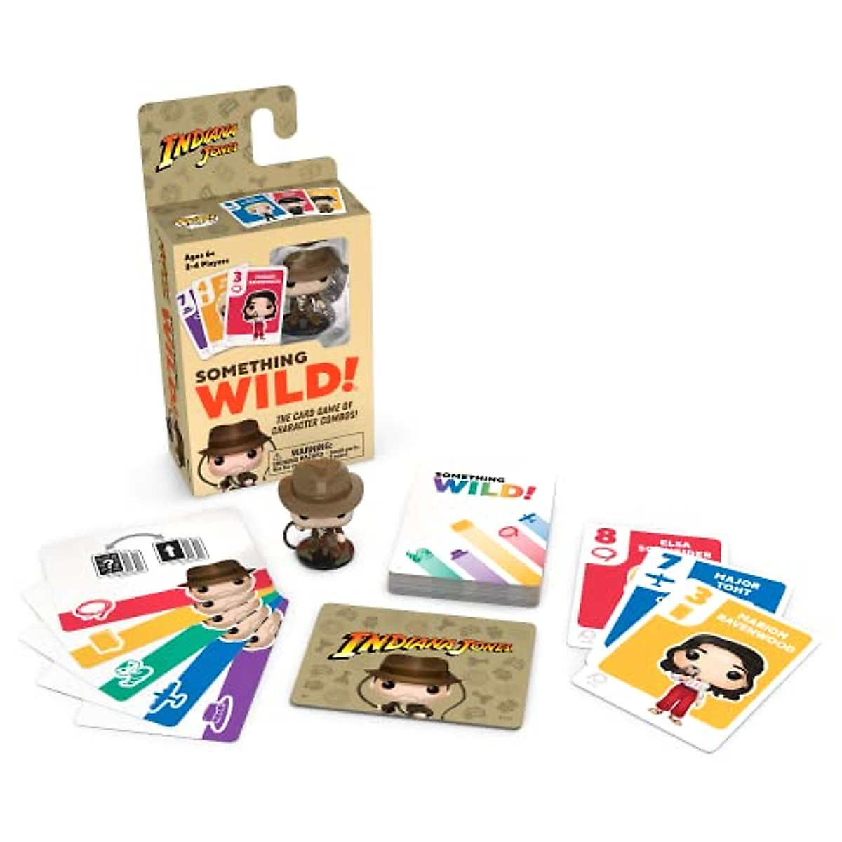 Funko Something Wild! Indiana Jones with Pocket Pop! Card Game for 2-4 Players Ages 6 and Up
