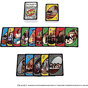 Mattel Games UNO Friends Card Game for Family Night Featuring Tv Show Themed Graphics and a Special Rule for 2-10 Players (Amazon Exclusive)