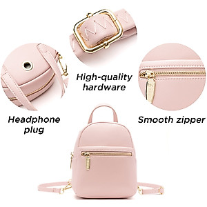 Mini Backpack Purse for Girls Teenager Cute Leather Backpack Women Small Shoulder Bag Handbags Blue
