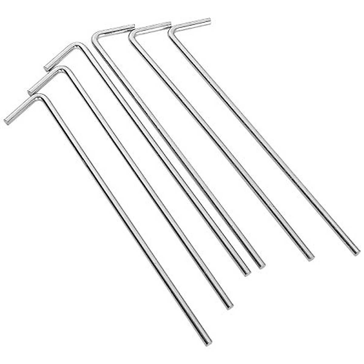 100 Pack Tent Stakes 6-3/4”Galvanized Steel Tent Pegs, Garden Edging Fence Hooks Pegs for Camping, Shelters, Tarp, Canopies, Christmas Decoration Stakes